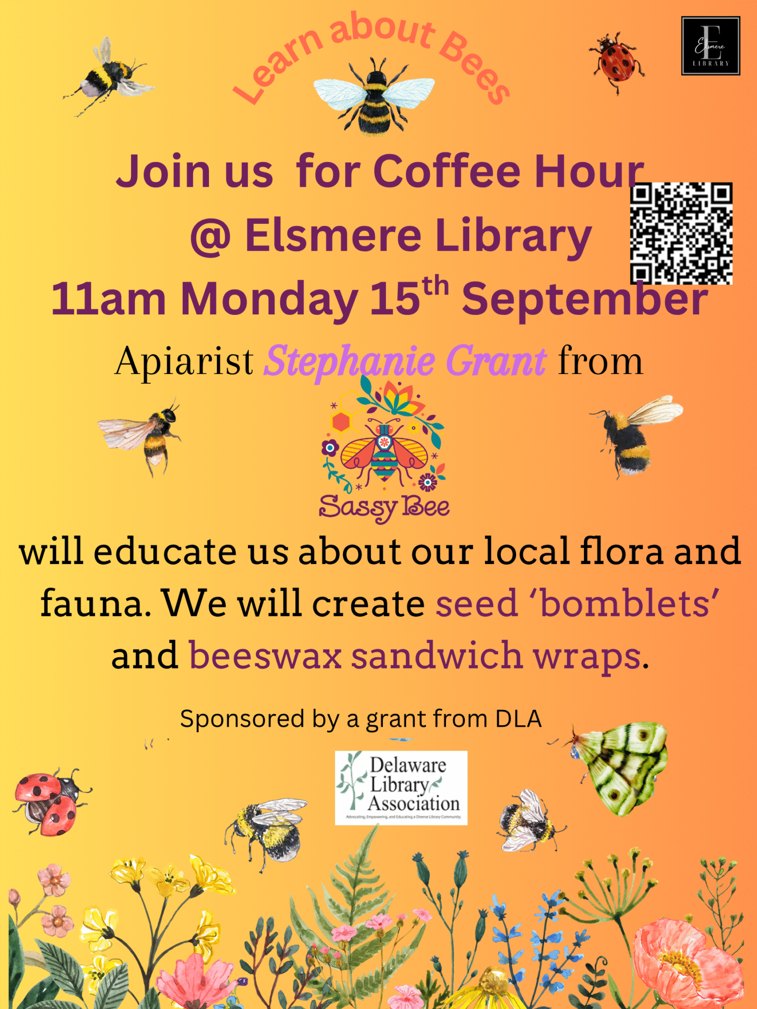 Elsmere Library Coffee Hour – Learn about Bees